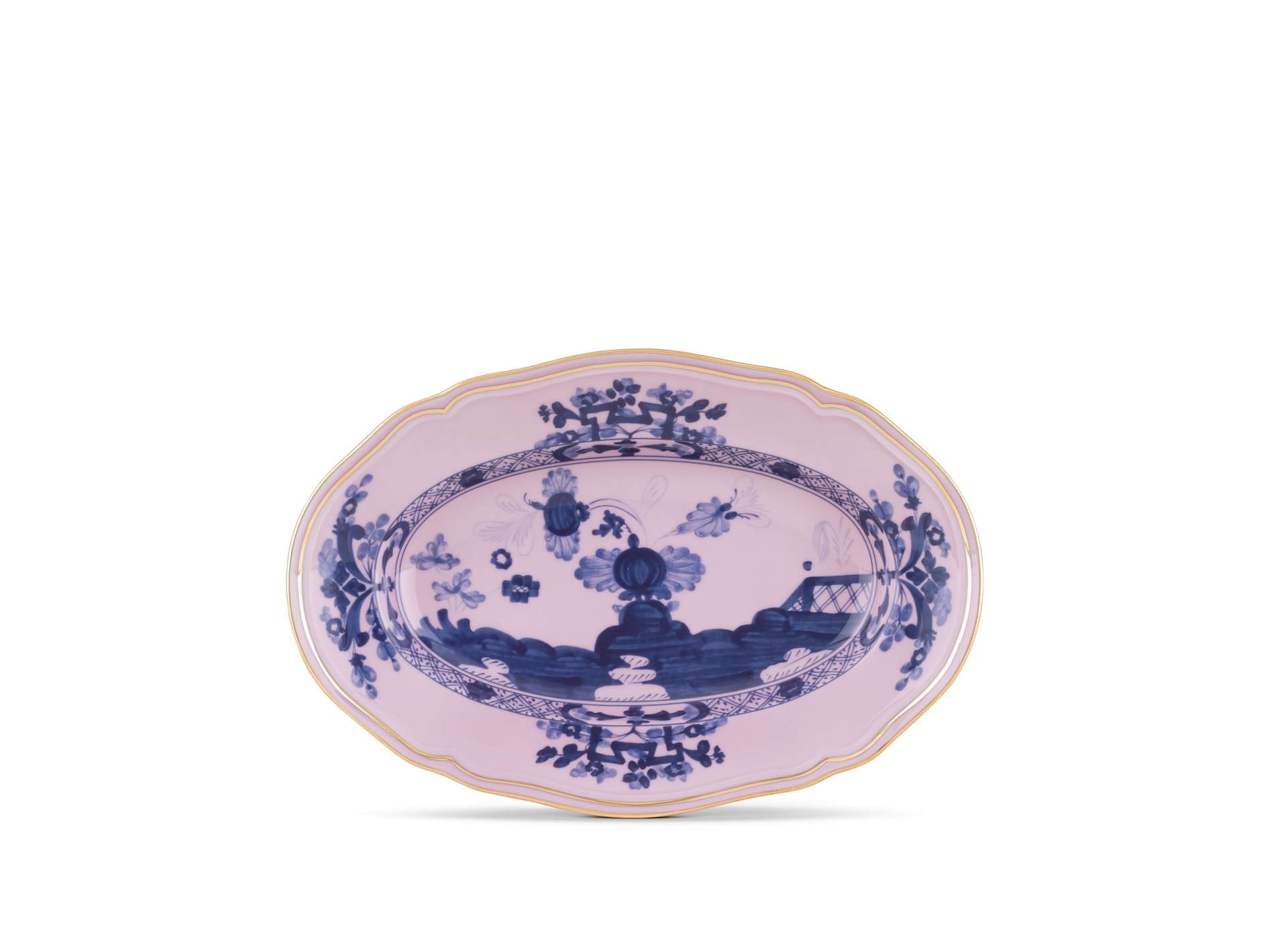 Ginori Oriente Italiano Oval Pickle Dish - Azalea – Haley Reynolds Home