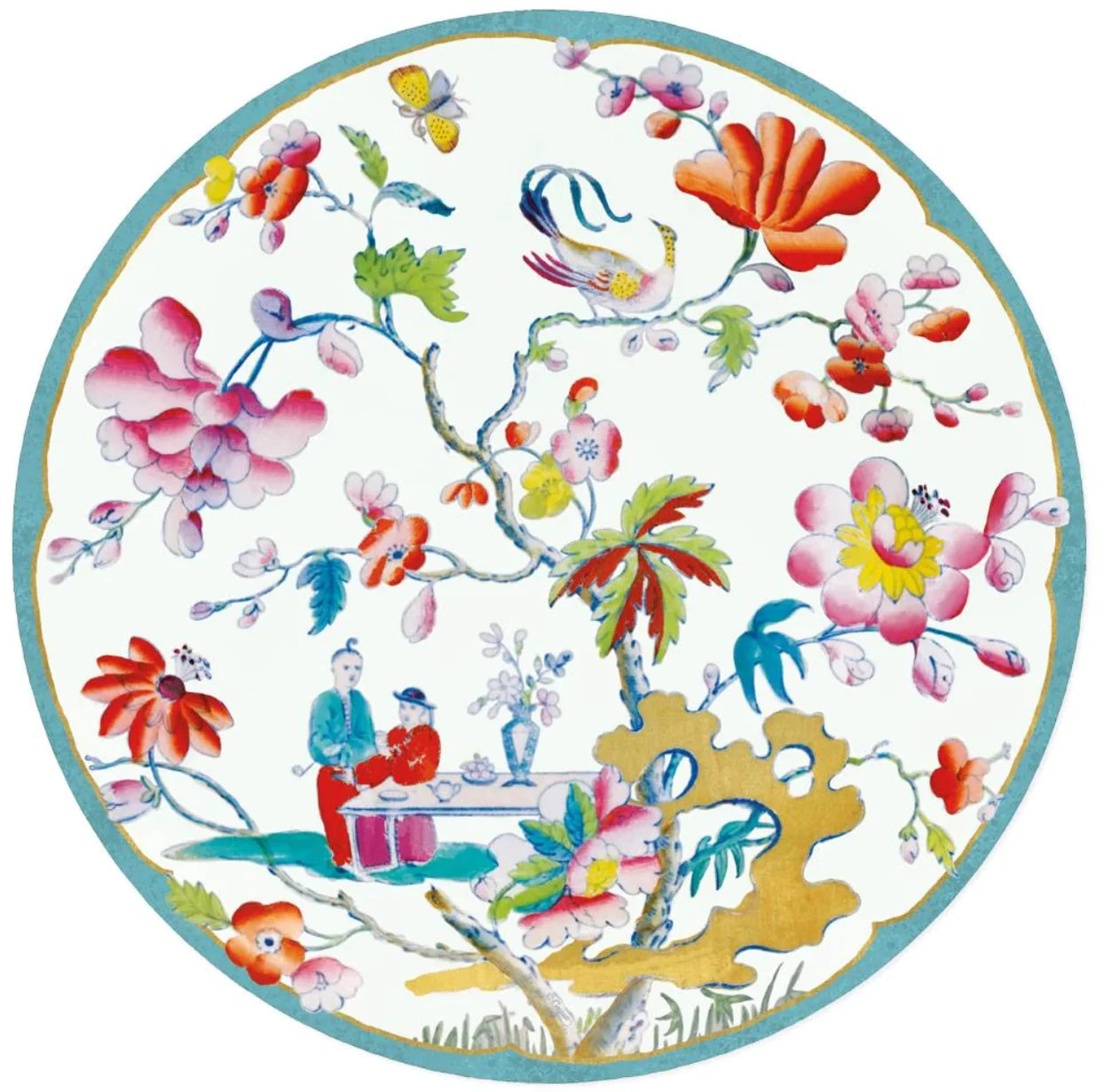 Caspari Summer Palace Round Placemats – Haley Reynolds Home
